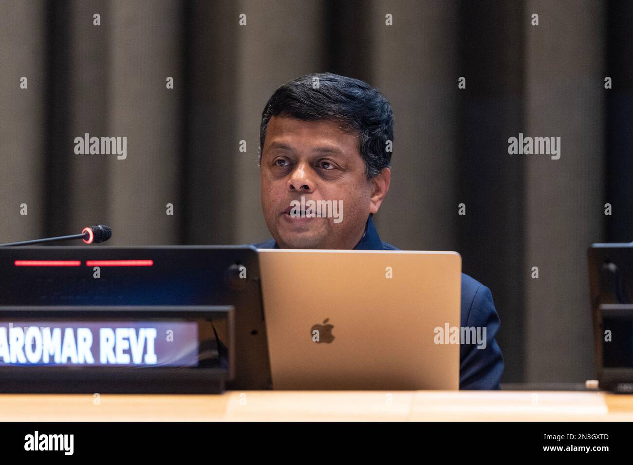 New York, USA. 07th Feb, 2023. Aromar Revi Commissioner of GLobal ...