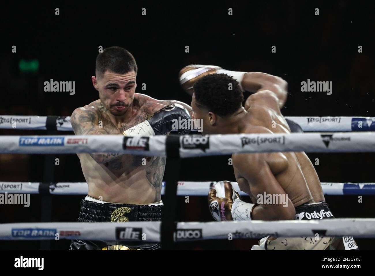 Devin Haney vs George Kambosos Stock Photo - Alamy