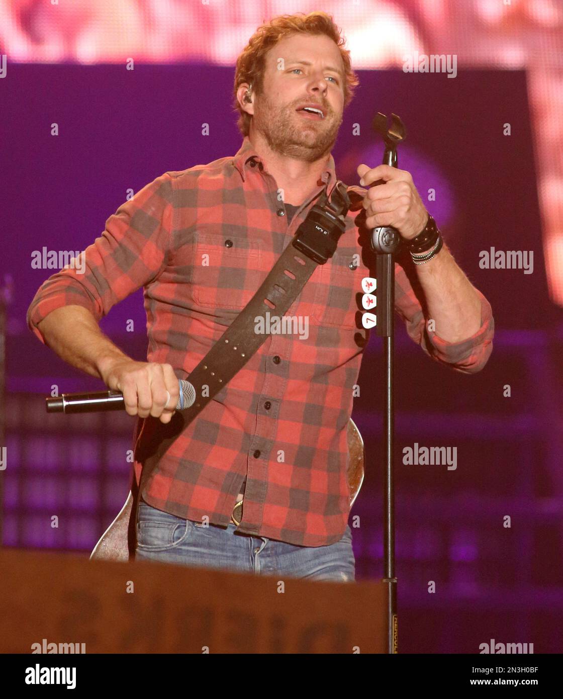 Singer-songwriter Dierks Bentley performs in concert during his “Riser ...