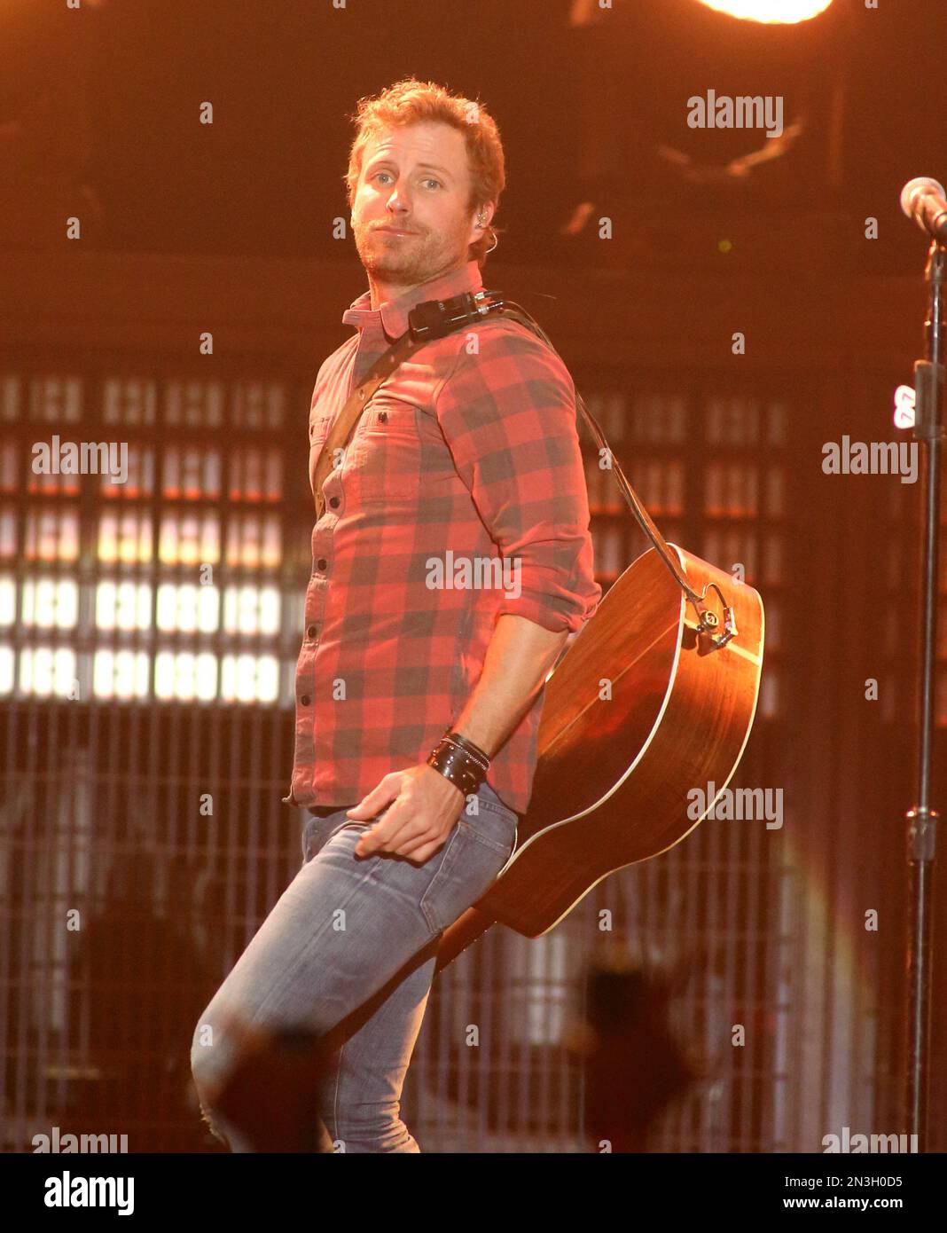 Singer-songwriter Dierks Bentley performs in concert during his “Riser ...