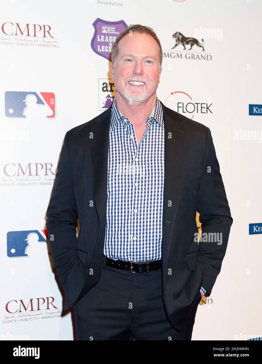 Mark McGwire arrives to attend Tony La Russa's 3rd Annual Leaders and ...
