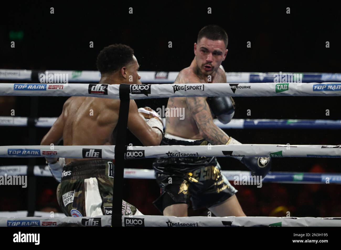 Devin Haney vs George Kambosos Stock Photo - Alamy