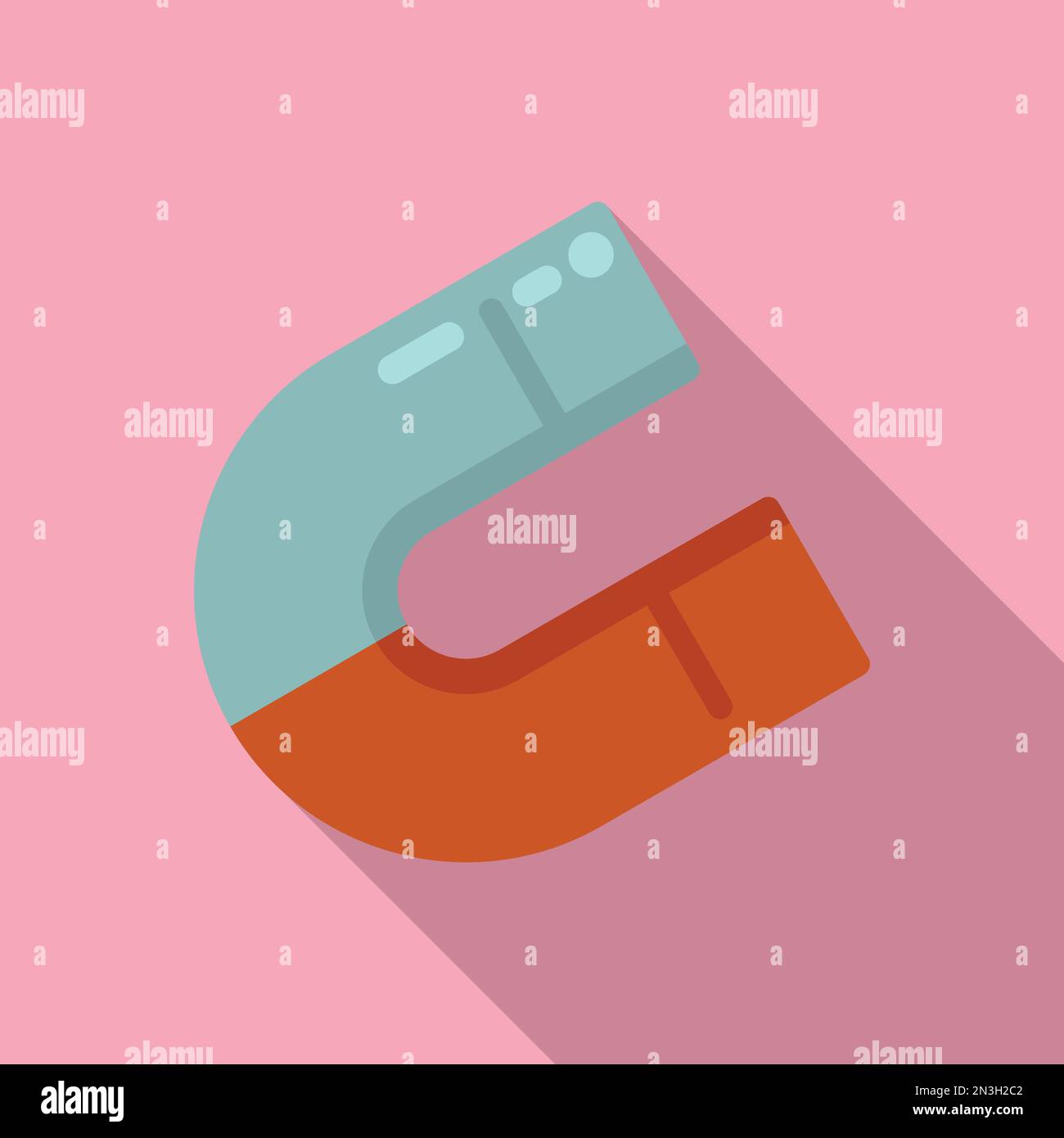 Magnet brand ambassador icon flat vector. Social media. Gift media ...