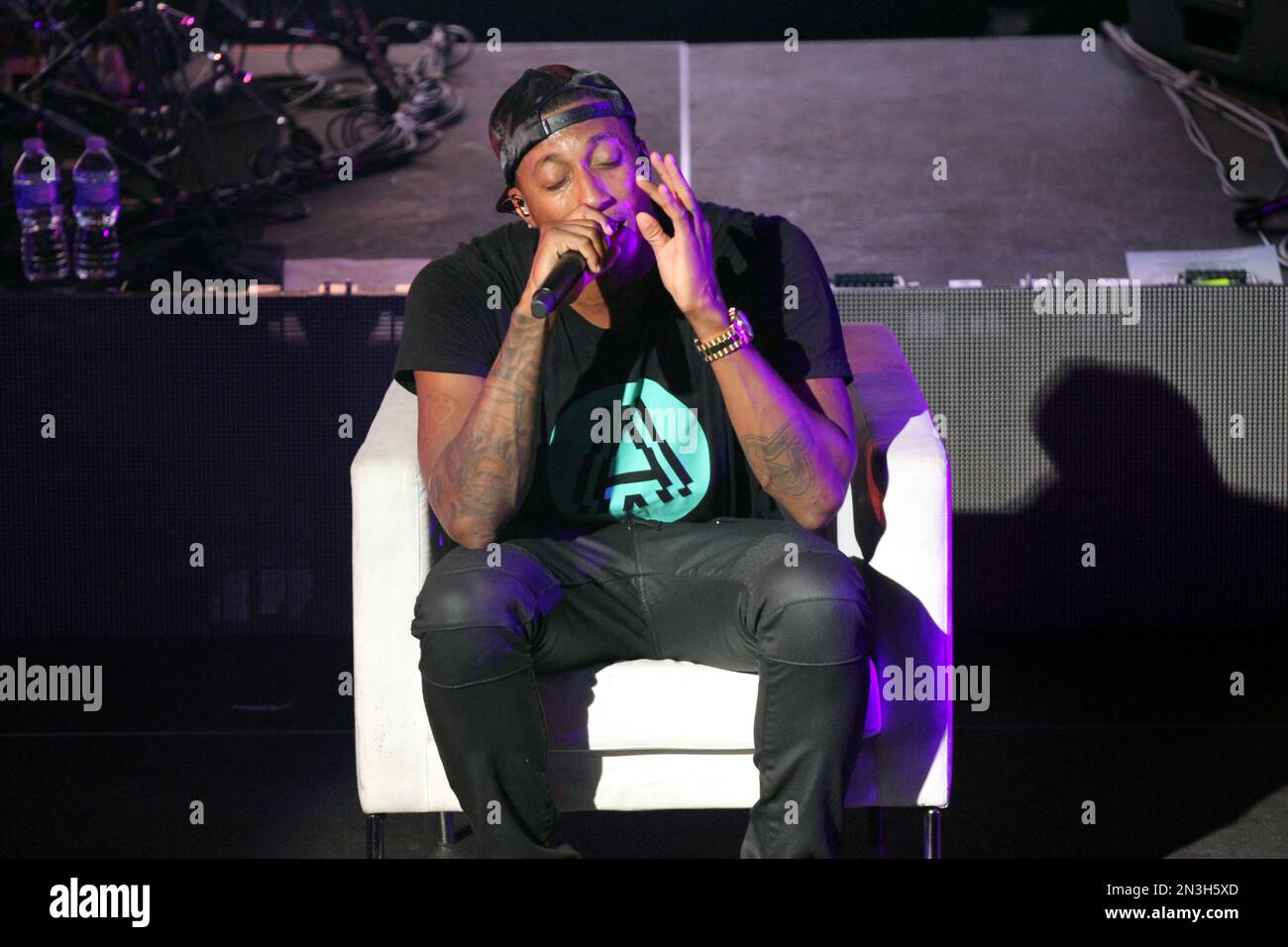 Christian hip-hop artist Lecrae (Lecrae Moore) energized the sold out ...