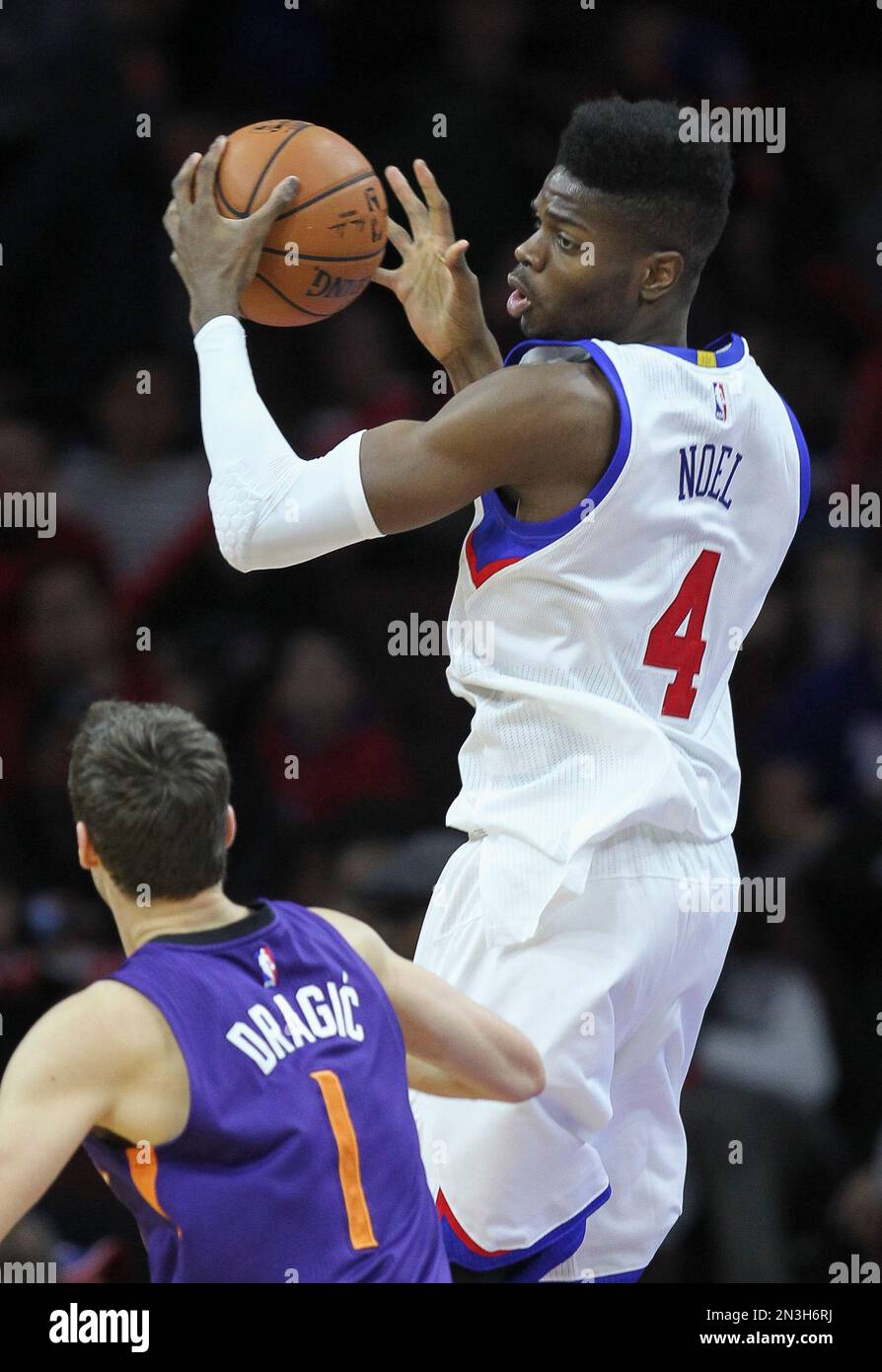 Philadelphia 76ers forward Nerlens Noel (4) in action during an NBA ...