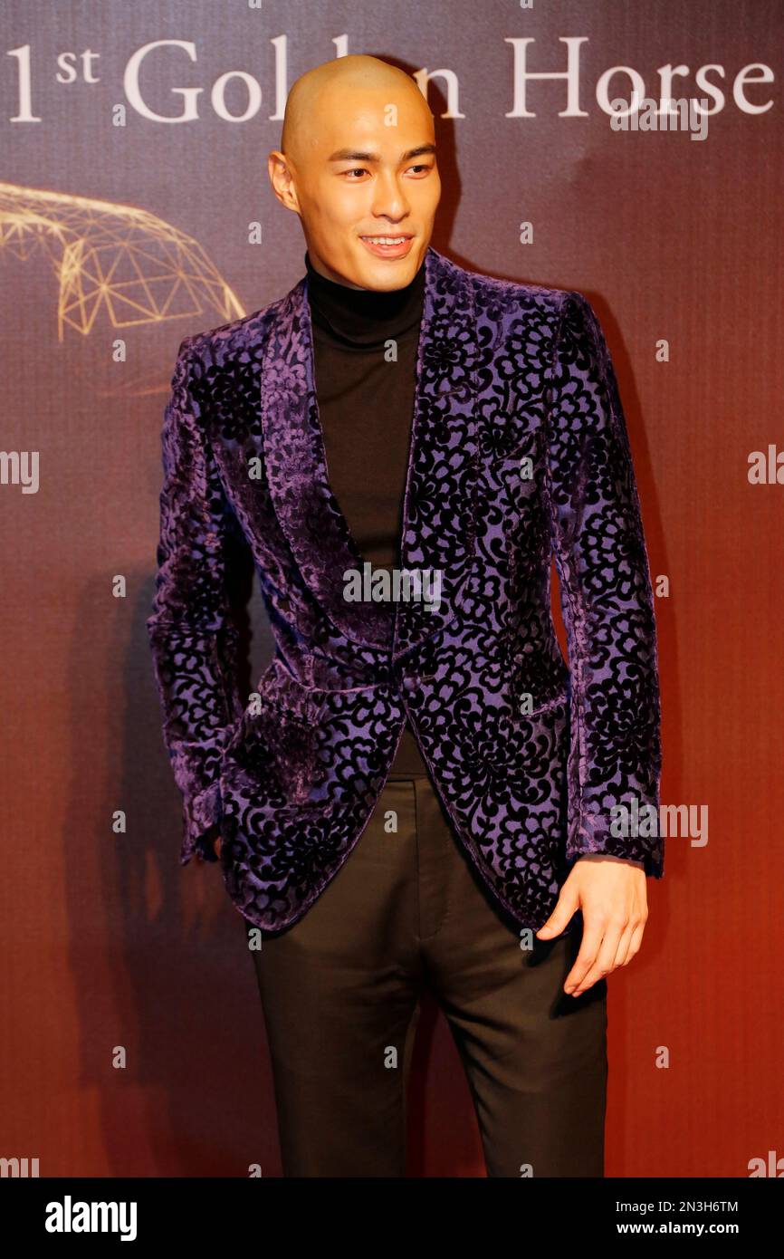 Taiwanese actor Tony Yang poses on the red carpet at the 51st Golden ...