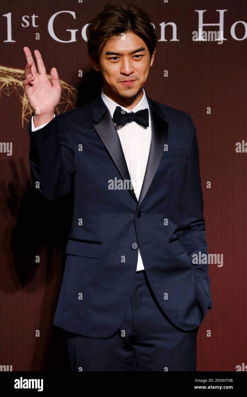 Taiwanese actor Chen Bo-Lin poses on the red carpet at the 51st Golden ...