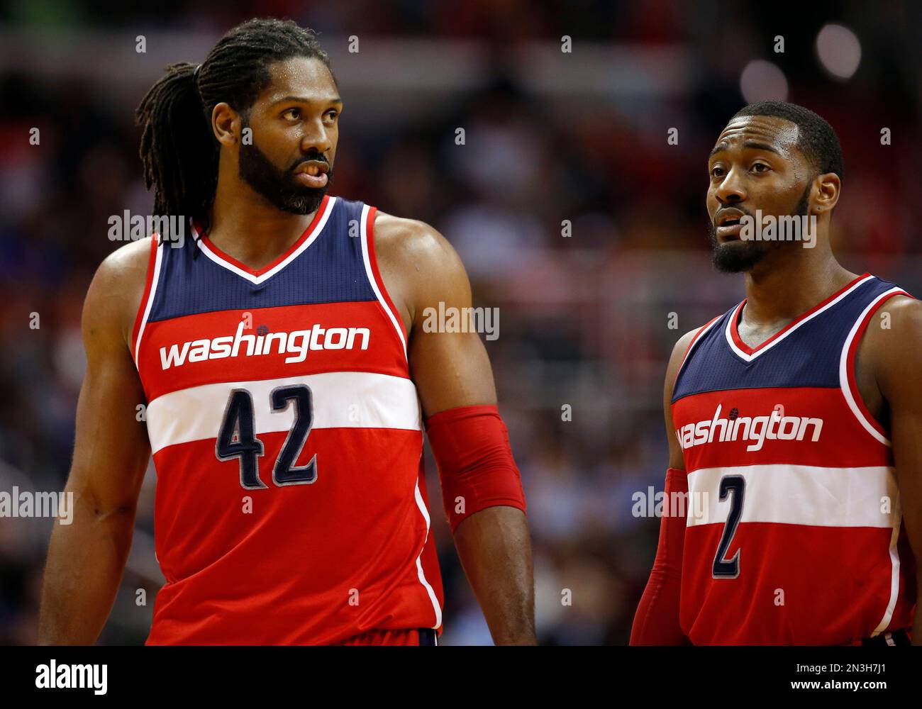 Washington Wizards forward Nene (42), from Brazil, and Washington ...