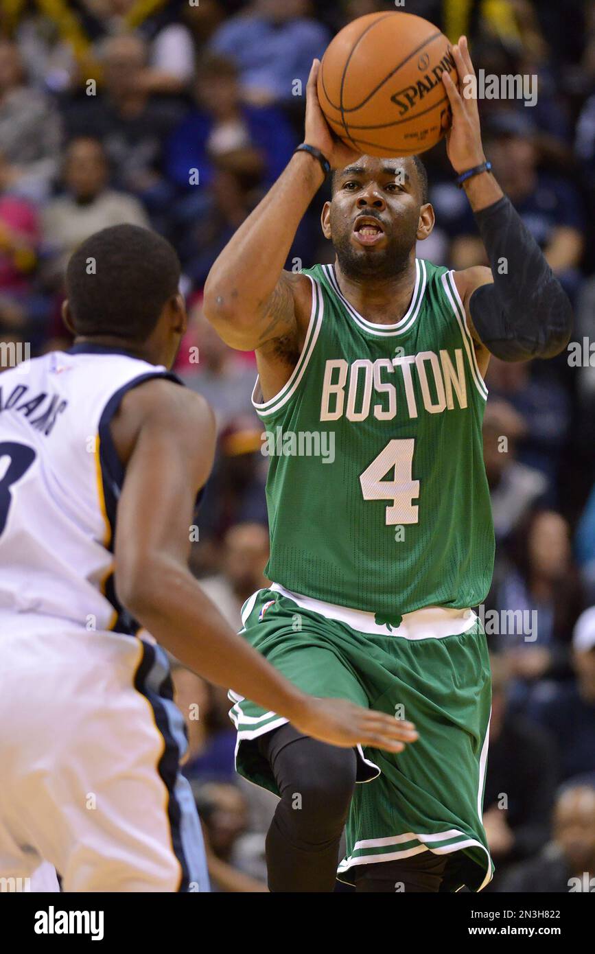Boston Celtics guard Marcus Thornton (4) controls the ball while ...