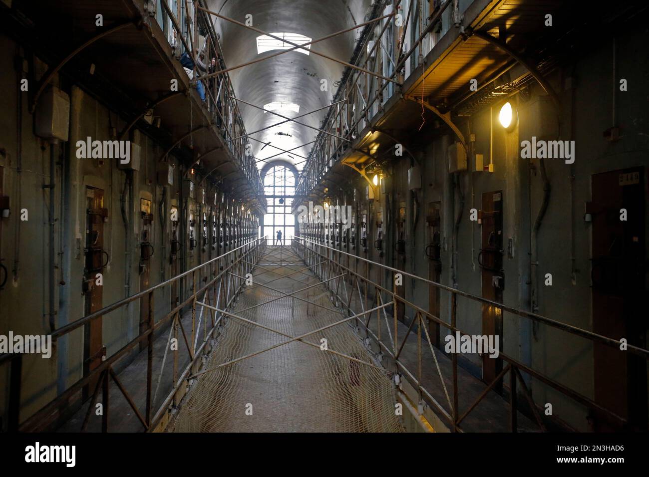 View of cells of Parisâ€™ mythic La Sante prison, in Paris, Friday, Nov ...