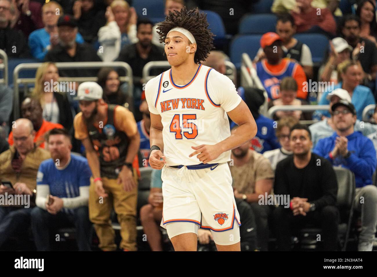 Orlando, Florida, USA, February 7, 2023, New York Knicks center Jericho ...