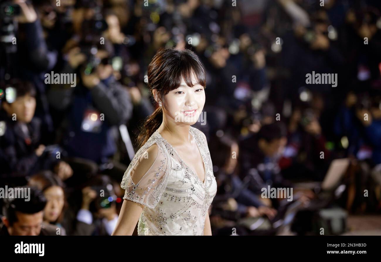 South Korean actress Kim Go-eun arrives for a photo call during the ...