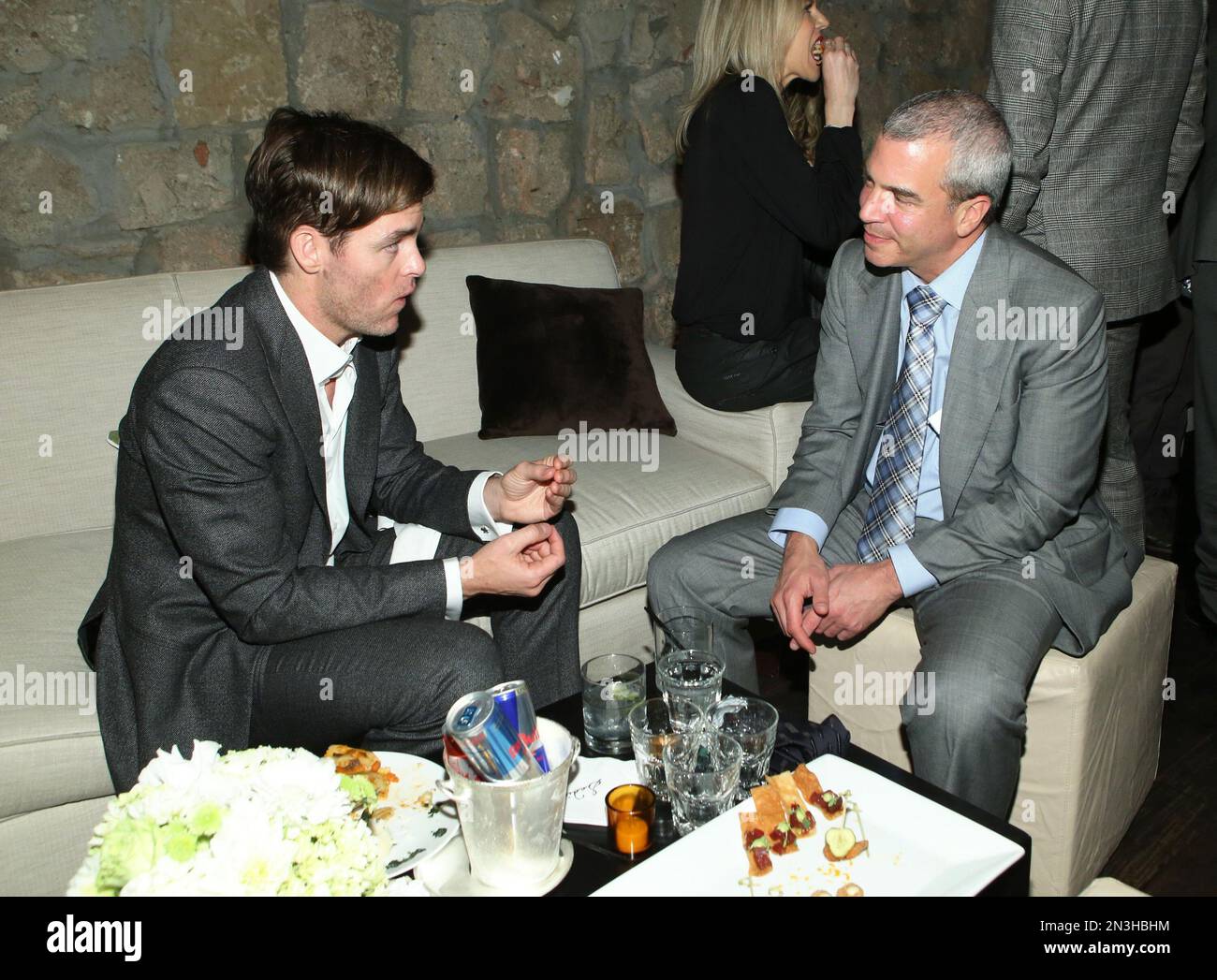 Chris Pine and agent Craig Gering seen at the World Premiere of ...