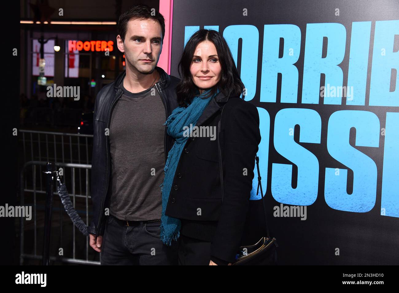 Courteney Cox, right, and Johnny McDaid arrive at the Los Angeles ...