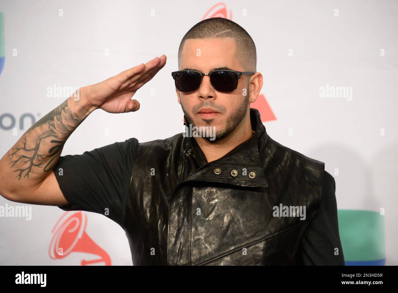 El General Gadiel poses in the press room at the 15th annual Latin ...