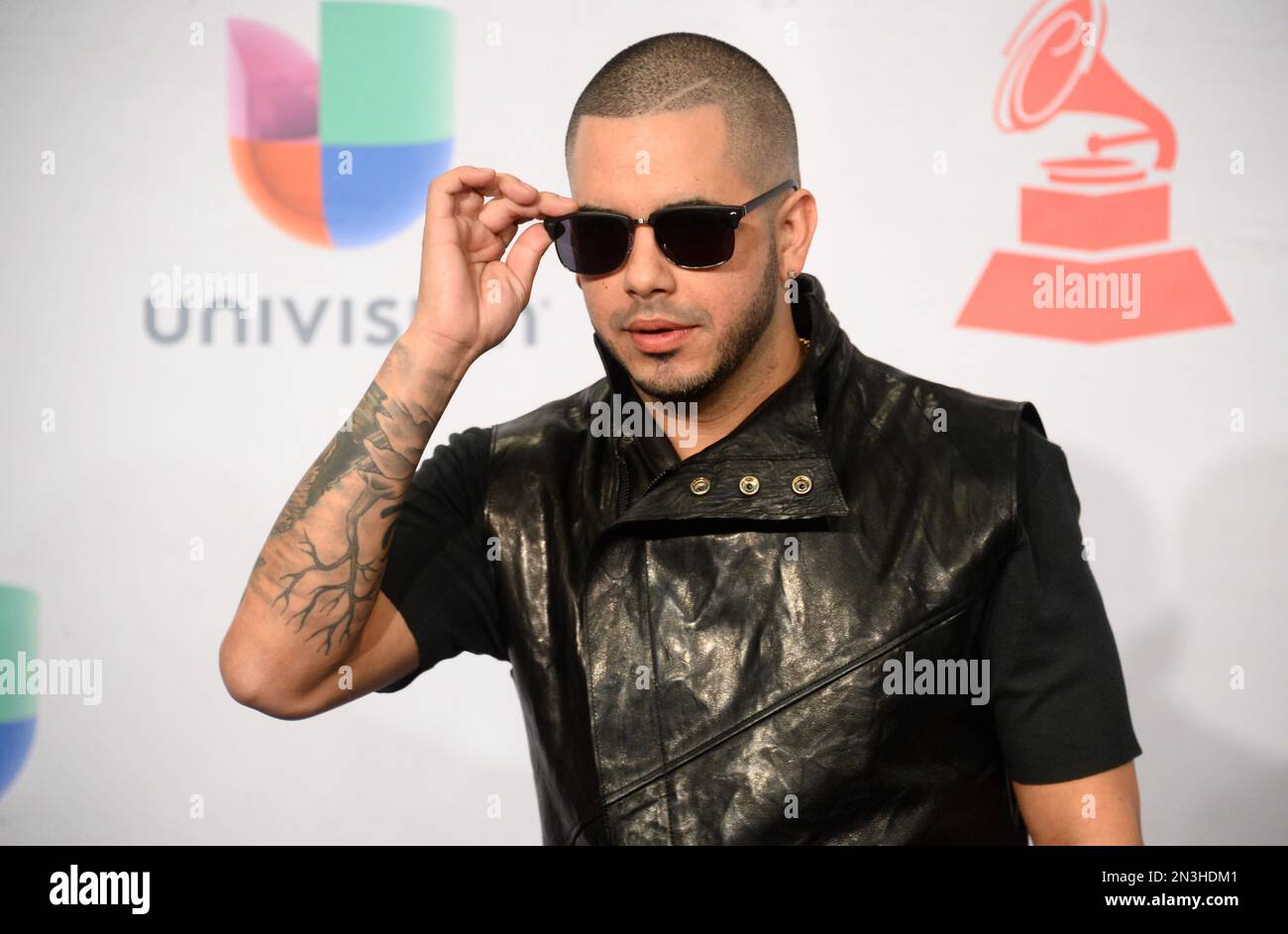 El General Gadiel poses in the press room at the 15th annual Latin ...