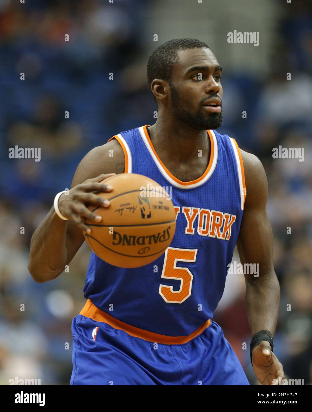 New York Knicks' Tim Hardaway Jr. plays against the Minnesota ...