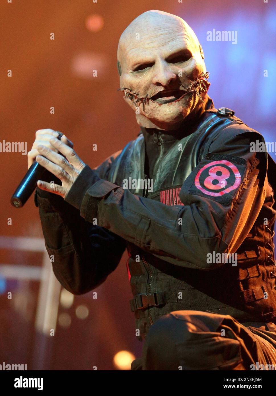 Corey Taylor of the band Slipknot performs in concert during their ...