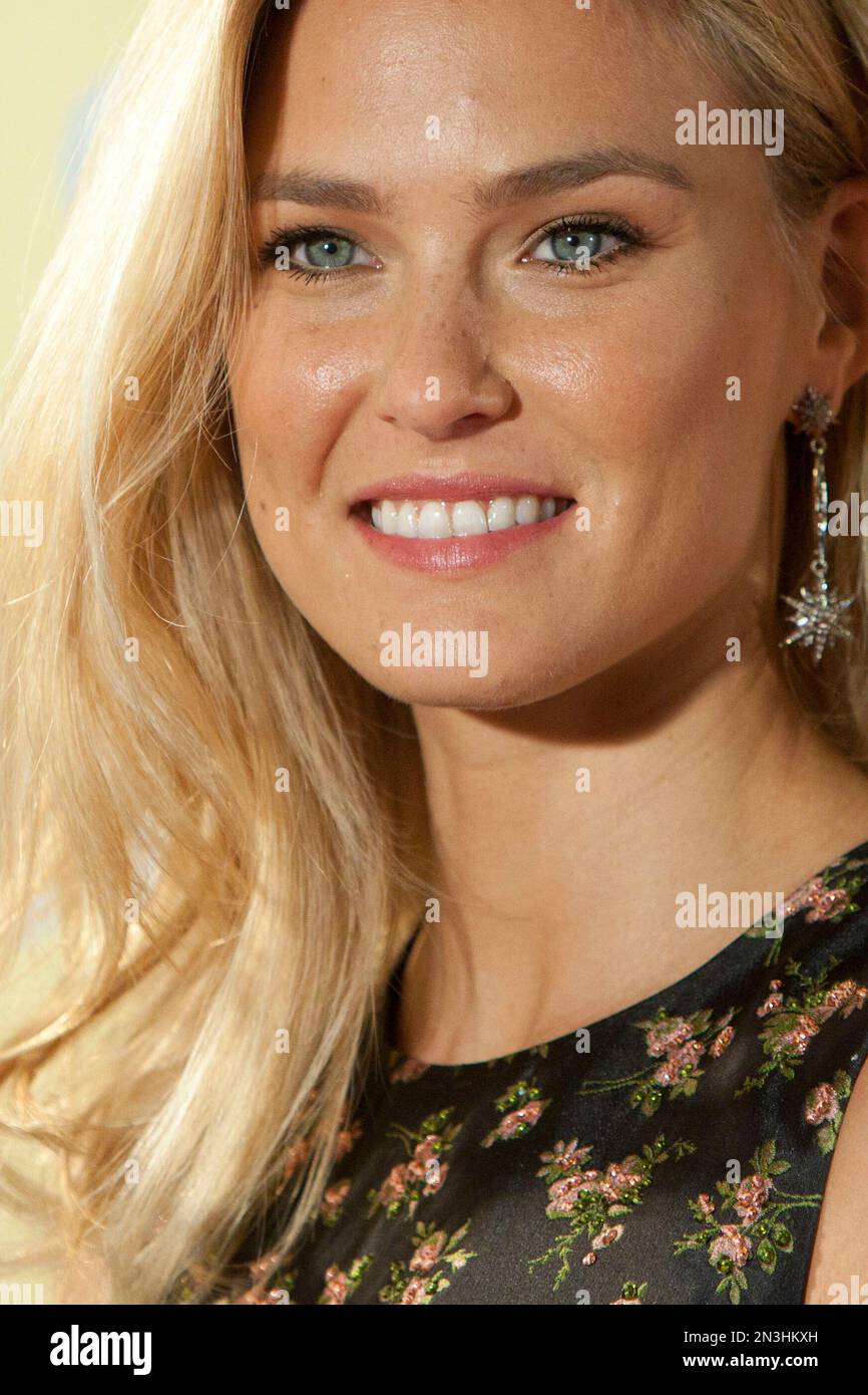 Israeli fashion model Bar Refaeli poses for photographers during the ...