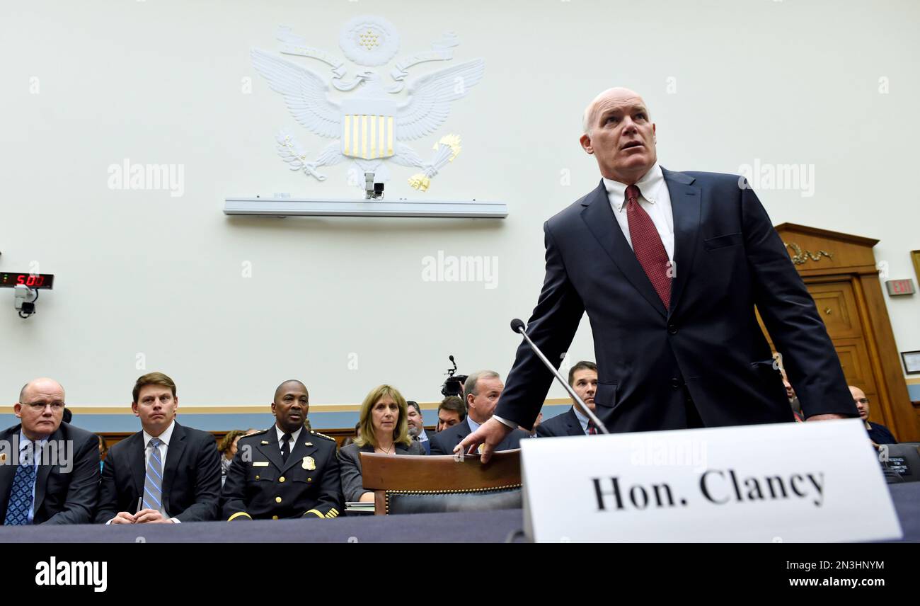 Acting Secret Service Director Joseph Clancy arrives on Capitol Hill in ...