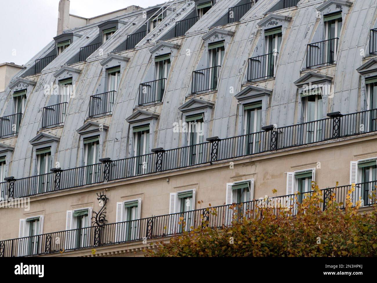 Roofs of Paris buildings are picture in Paris, Tuesday, Nov. 18, 2014 ...