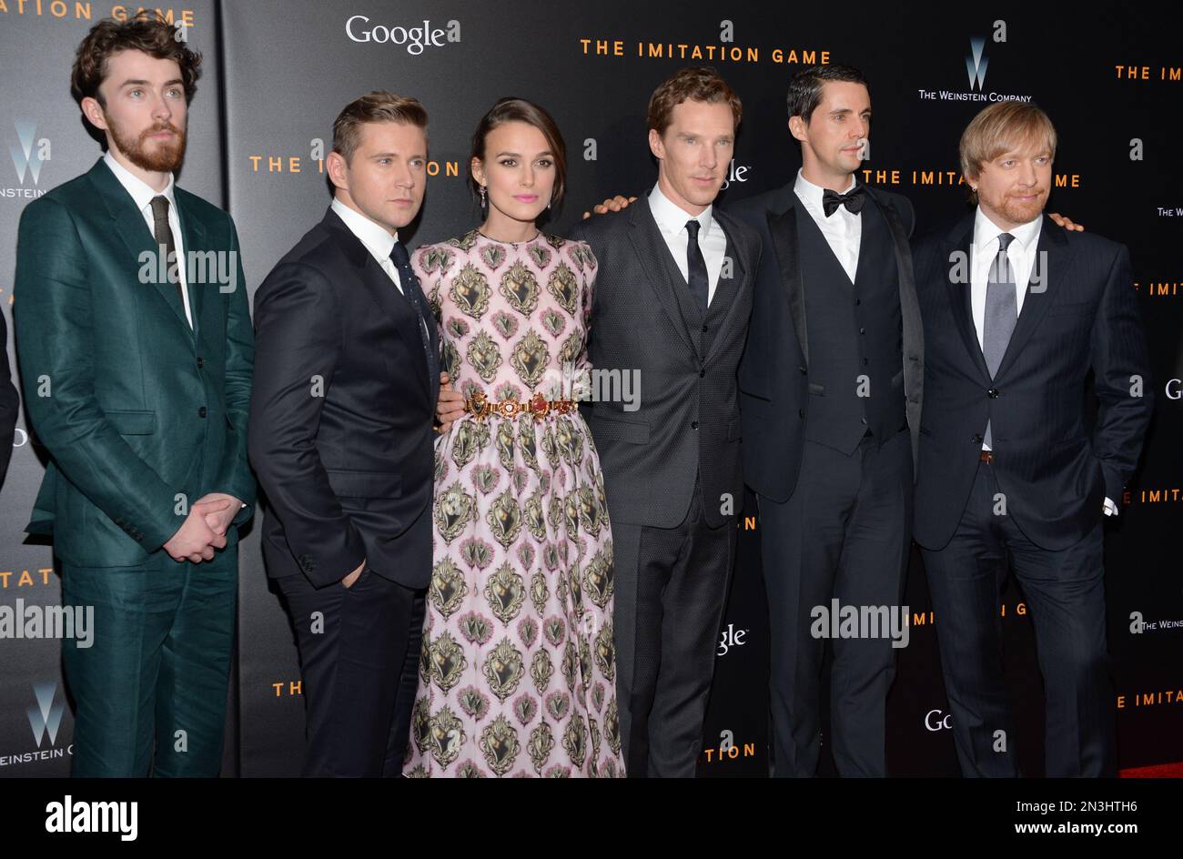From left, Matthew Beard, Allen Leech, Keira Knightley, Benedict ...