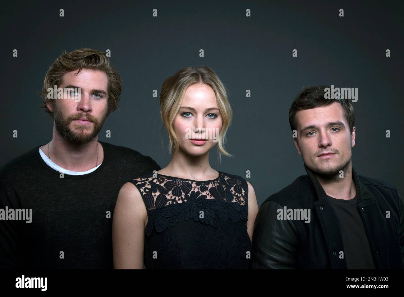 In this Nov. 15, 2014 photo, cast members in "The Hunger Games ...