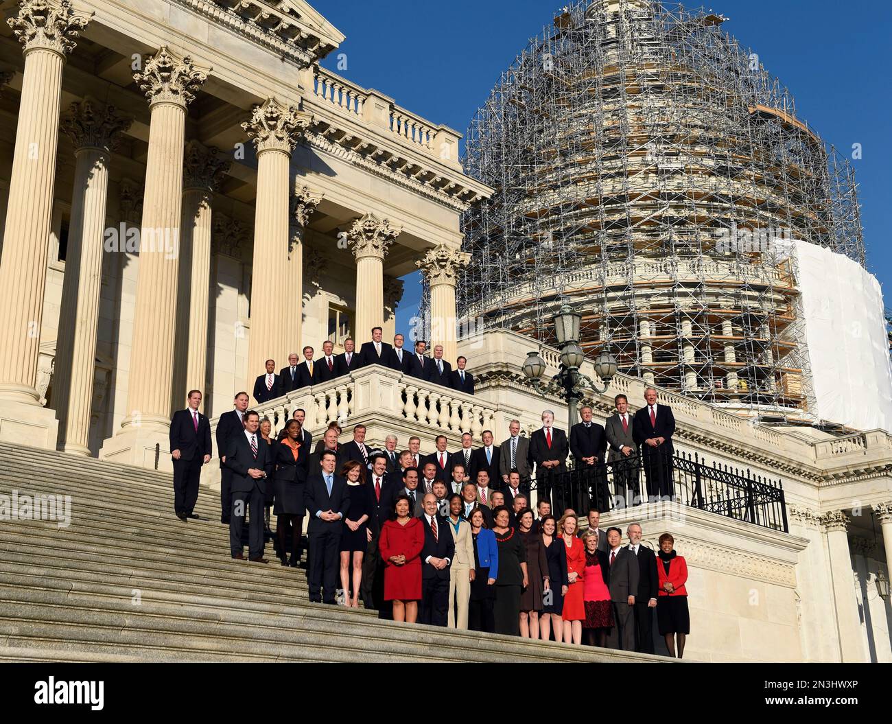 The incoming House members of the 114th Congress pose for a group photo ...