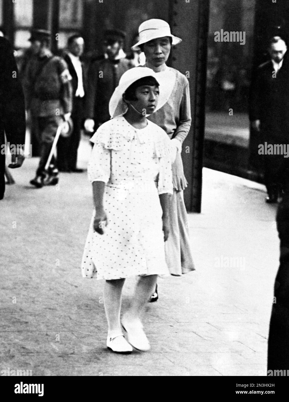 9 year old Princess Teru, daughter of the Emperor and Empress of Japan ...