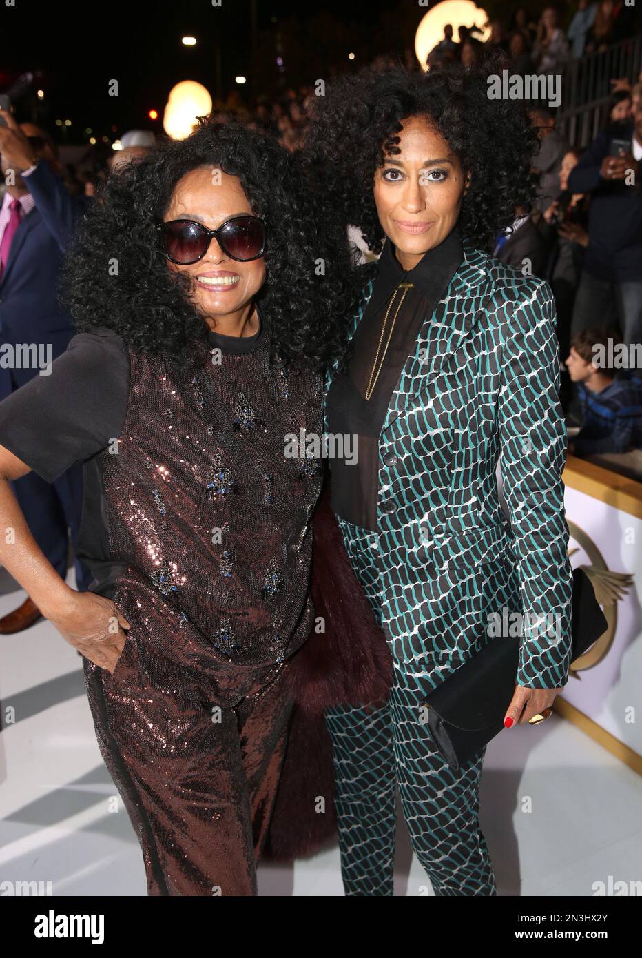 Diana Ross, left, and Tracee Ellis Ross arrive at the Los Angeles ...