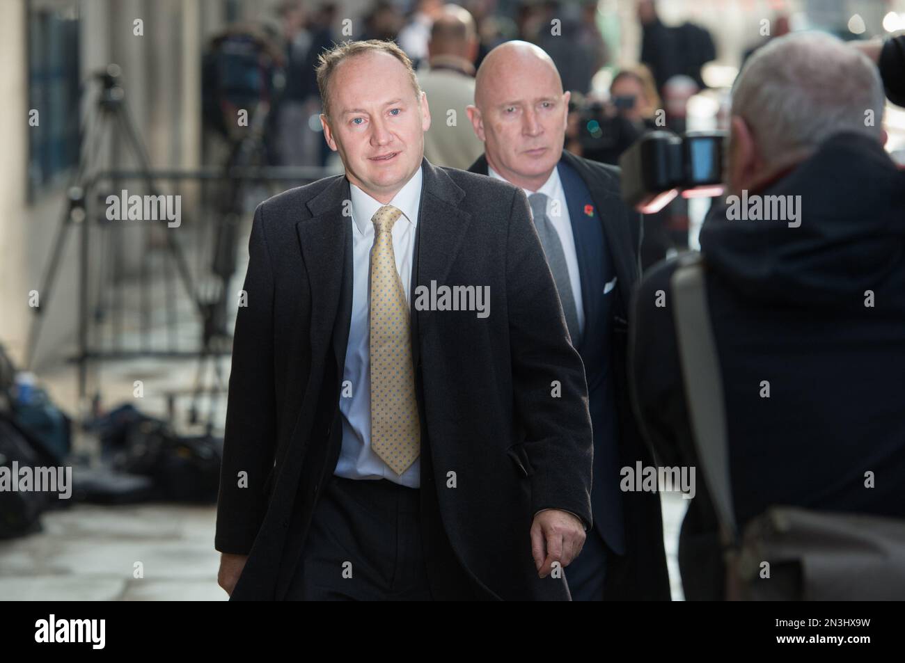 Gary Clarence, left, leaves the Old Bailey where his partner Tania ...