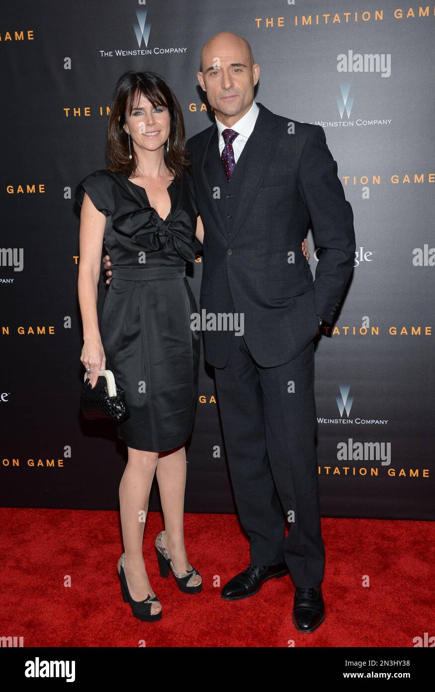 Actor Mark Strong and wife Liza Marshall attend the premiere of "The ...