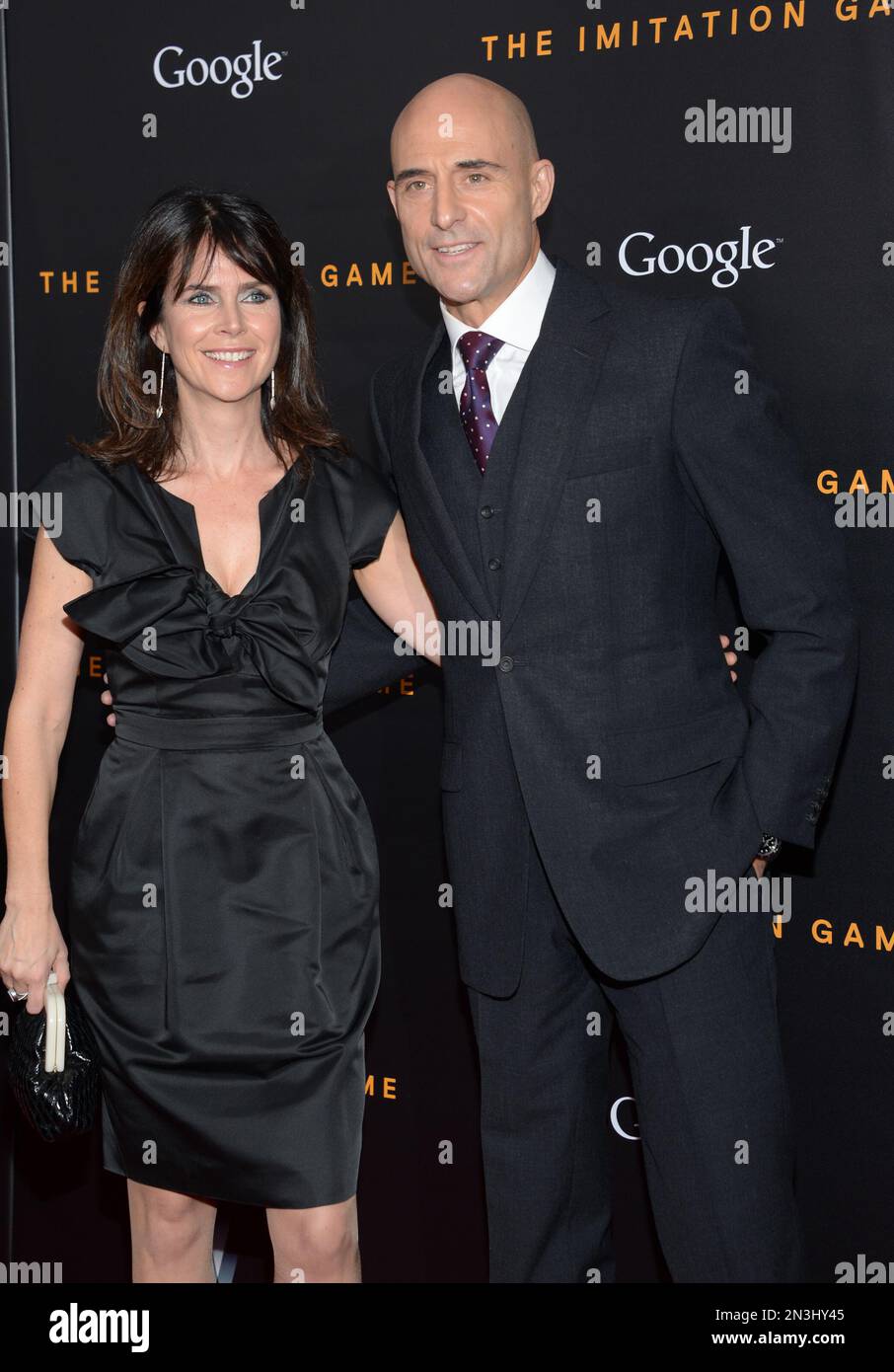 Actor Mark Strong and wife Liza Marshall attend the premiere of "The ...