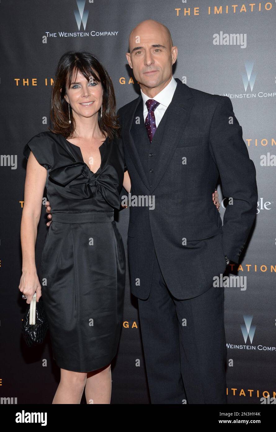 Actor Mark Strong and wife Liza Marshall attend the premiere of "The ...
