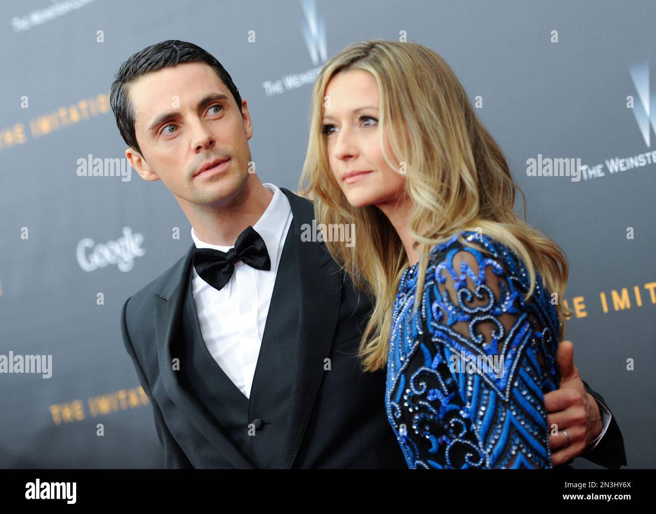 Actor Matthew Goode and partner Sophie Dymoke attend the premiere of ...