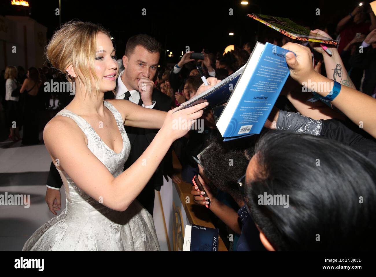 Jennifer Lawrence Signing Autographs