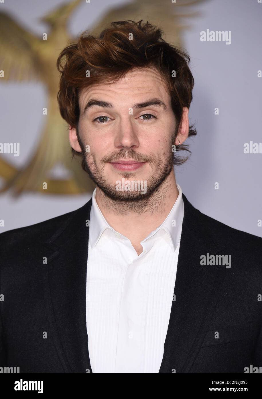 Sam Claflin arrives at the Los Angeles premiere of "The Hunger Games: Mockingjay - Part 1" at ...