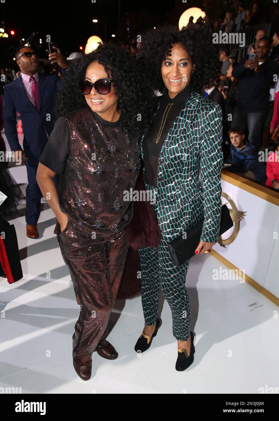 Diana Ross, left, and Tracee Ellis Ross arrive at the Los Angeles ...