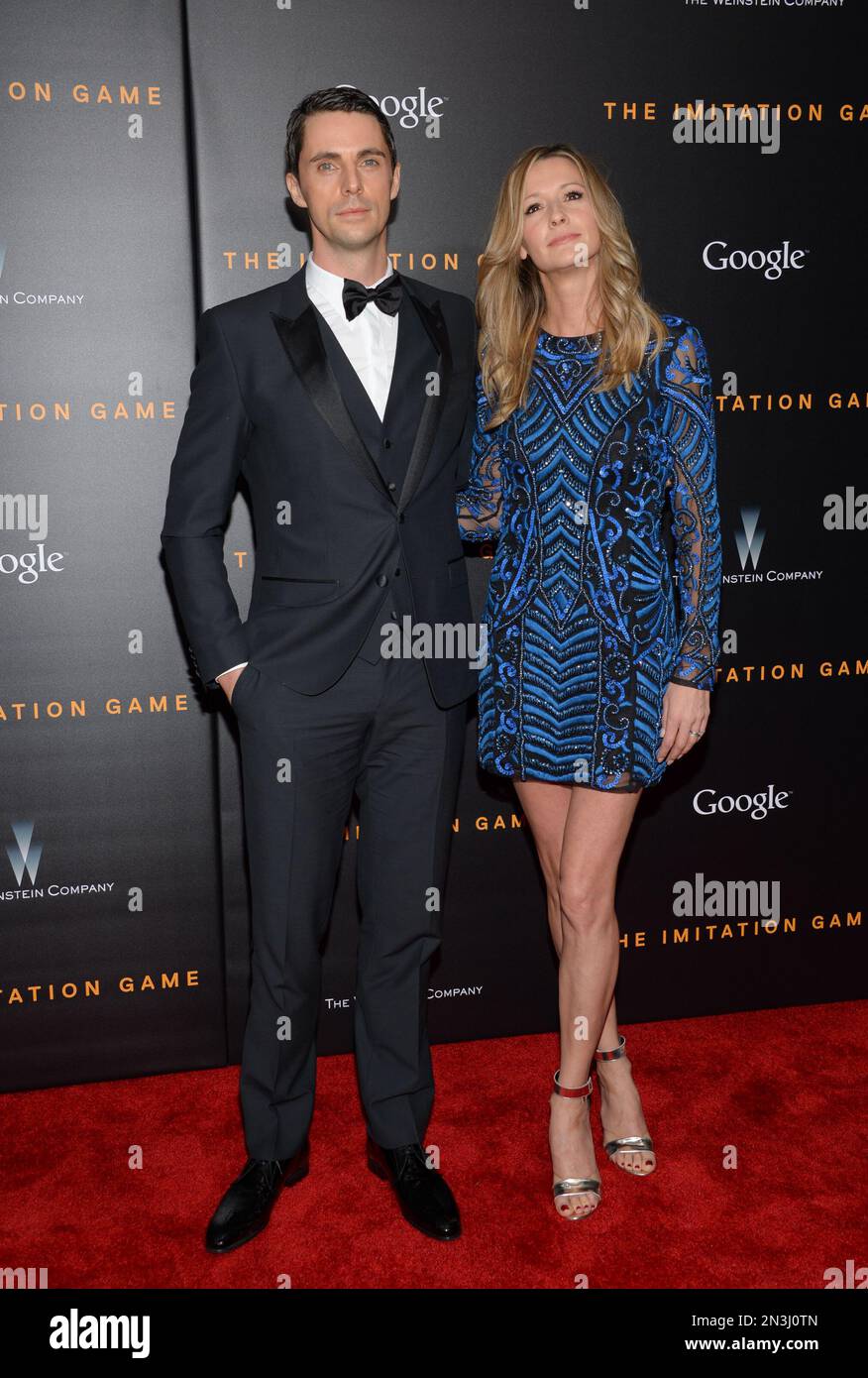 Actor Matthew Goode and partner Sophie Dymoke attend the premiere of ...
