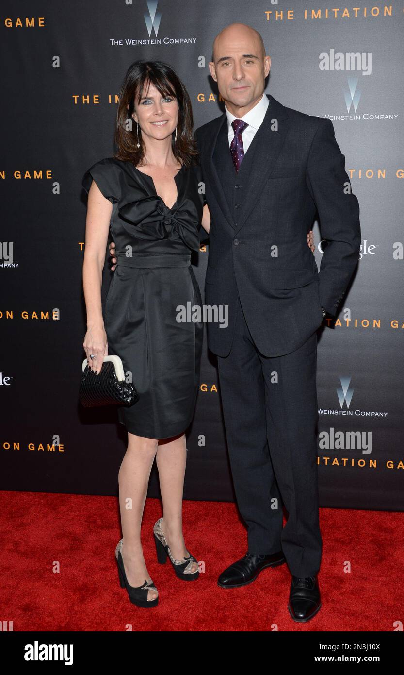 Actor Mark Strong and wife Liza Marshall attend the premiere of "The ...