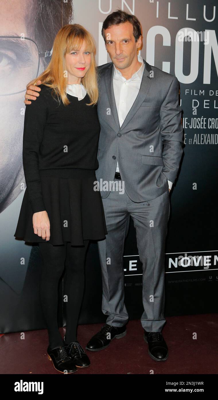 French actress Marie-Josee Croze, left, and actor and producer Mathieu ...