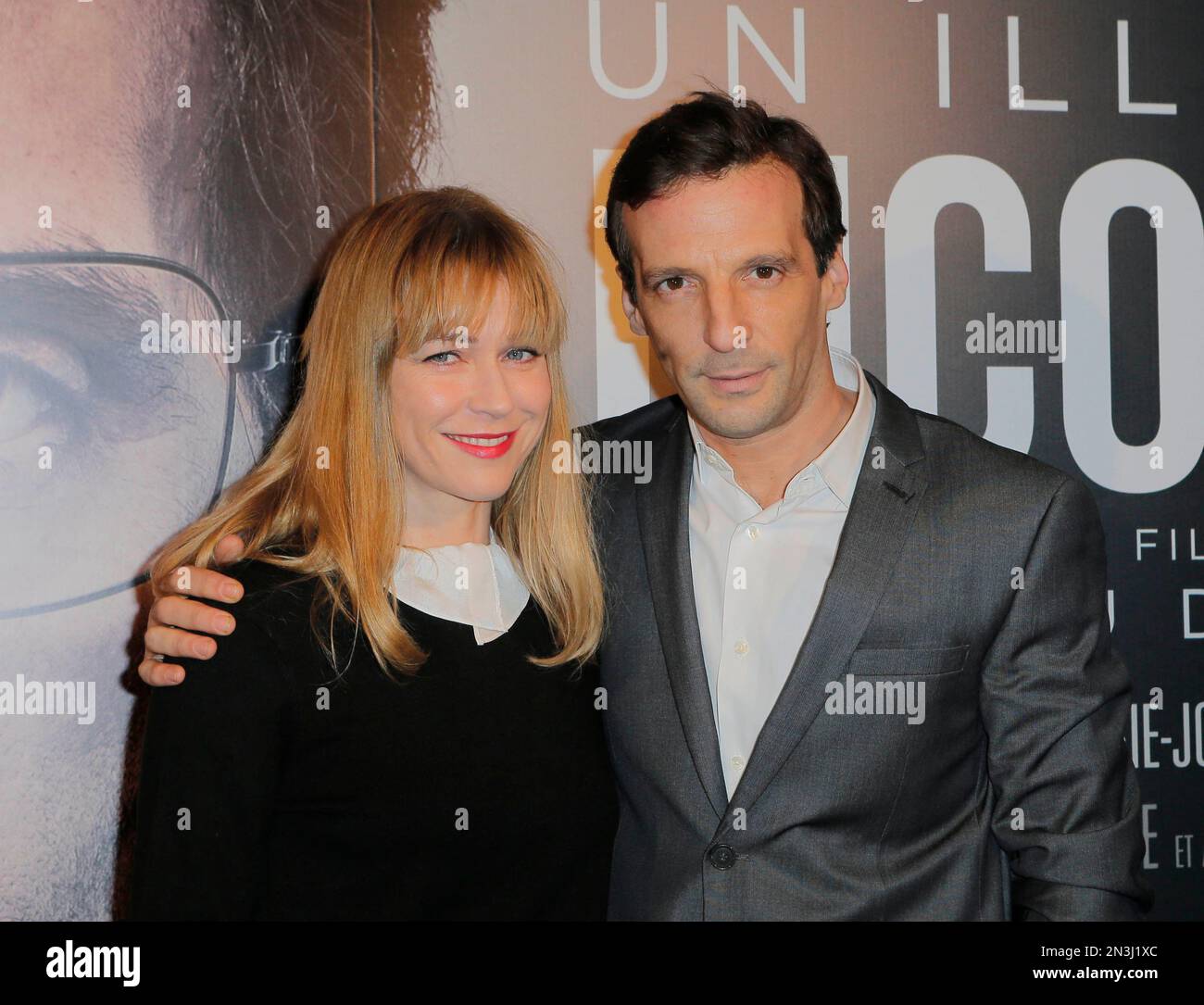 French actress Marie-Josee Croze, left, and actor and producer Mathieu ...