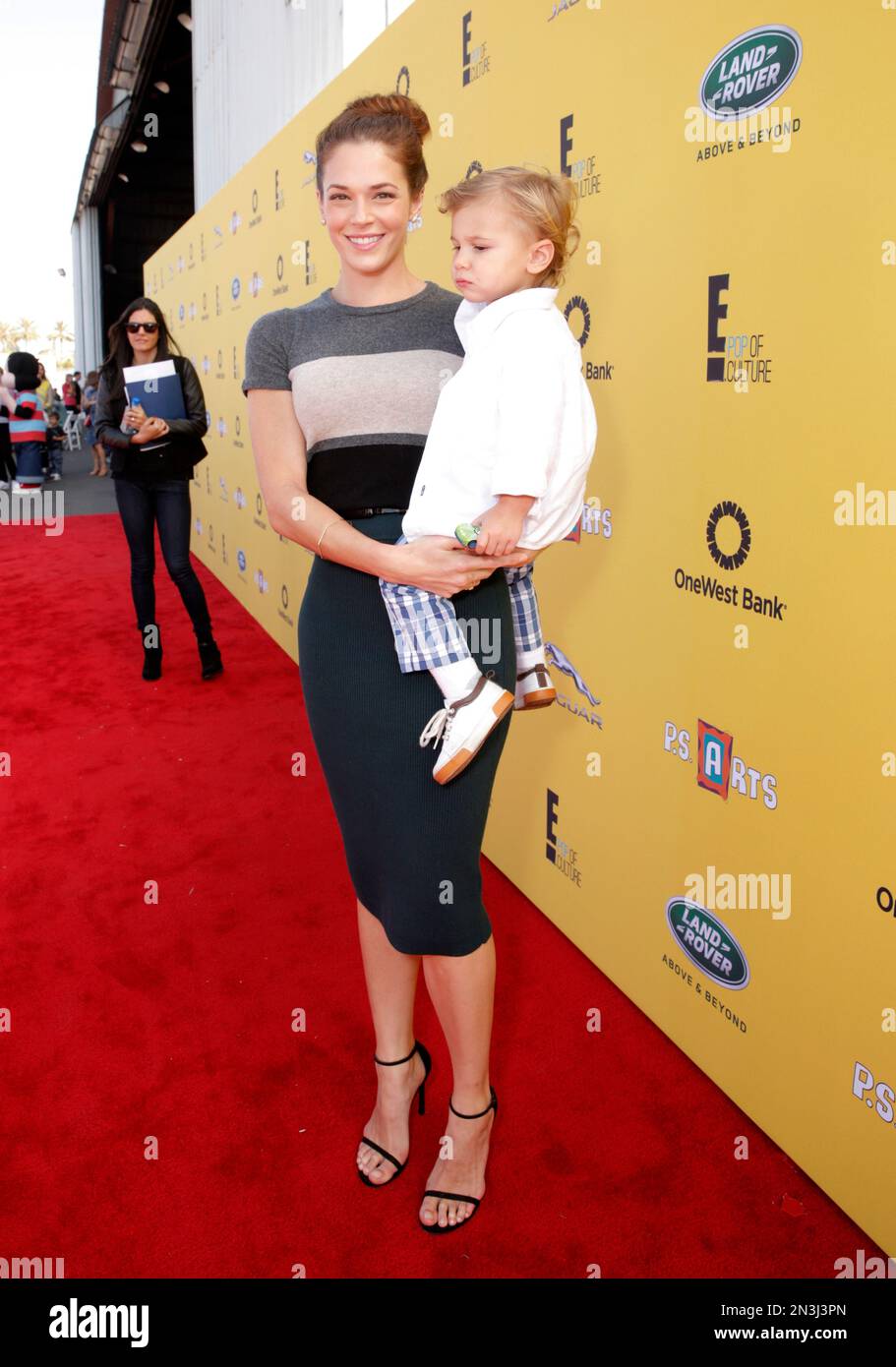 Amanda Righetti and son Knox Addison Alan attend P.S. Arts Express ...