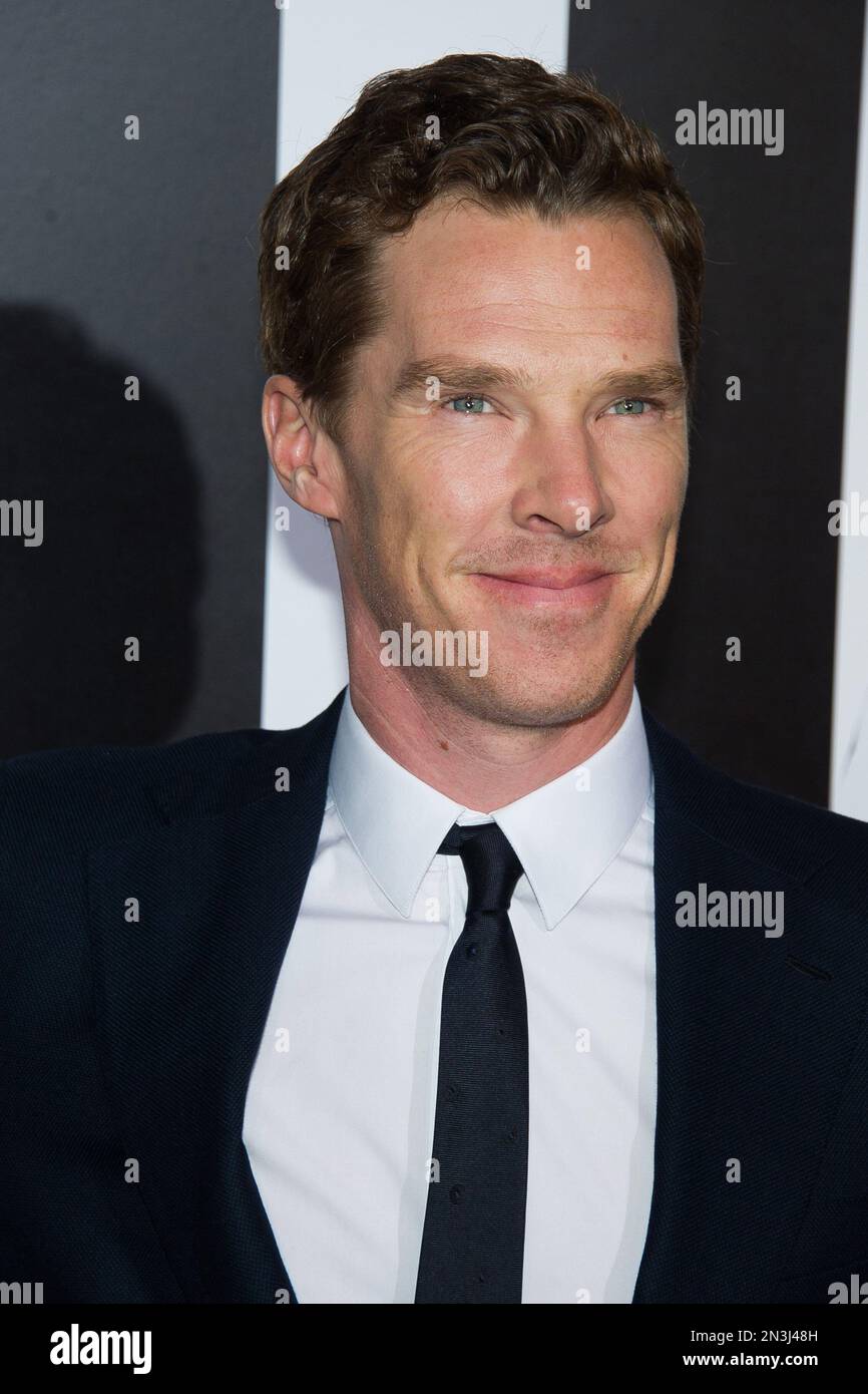 Benedict Cumberbatch attends the premiere of "Penguins of Madagascar ...