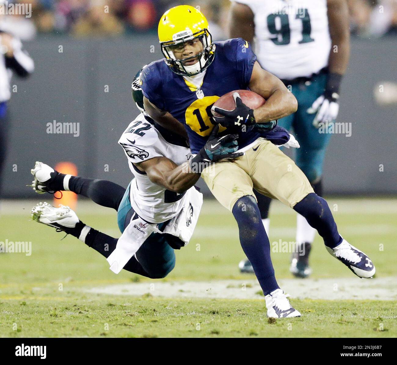 Philadelphia Eagles' Brandon Boykin tries to stop Green Bay Packers ...