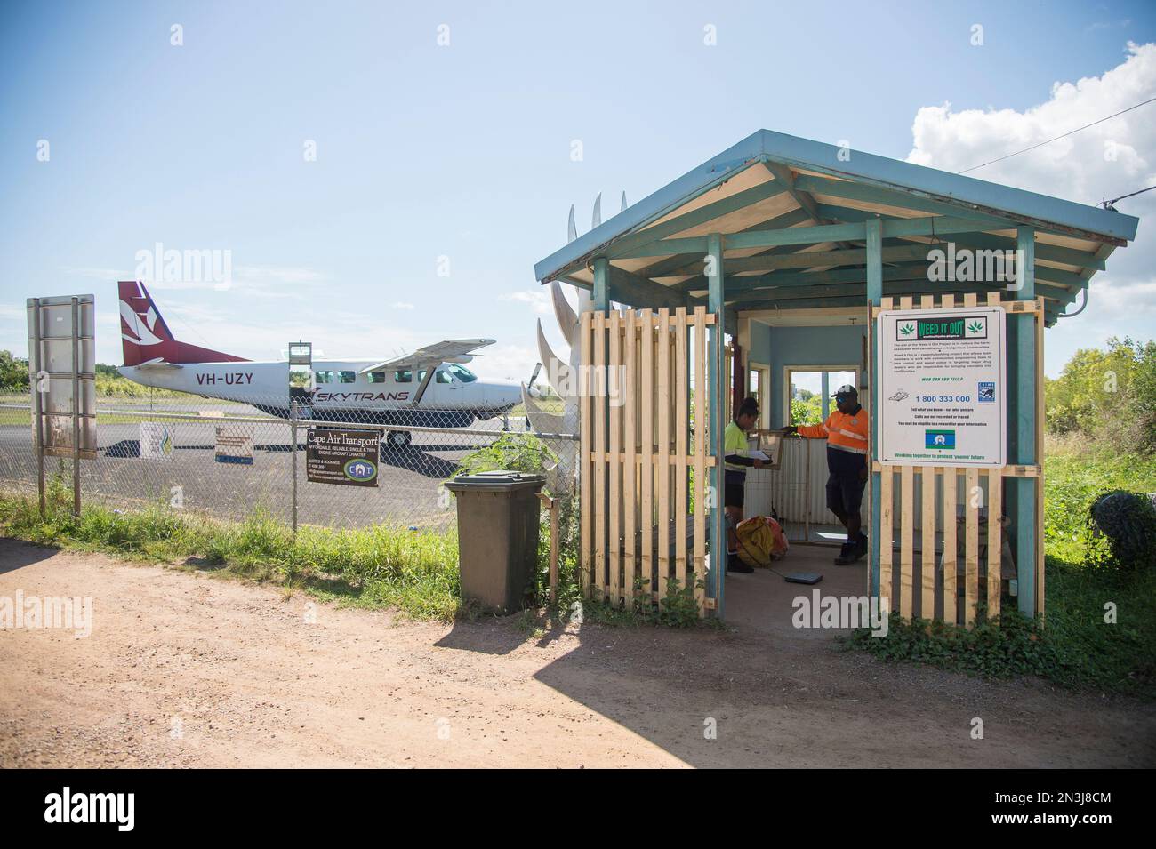 Saibai Island airstrip in the Torres Strait, Wednesday, November 2 ...
