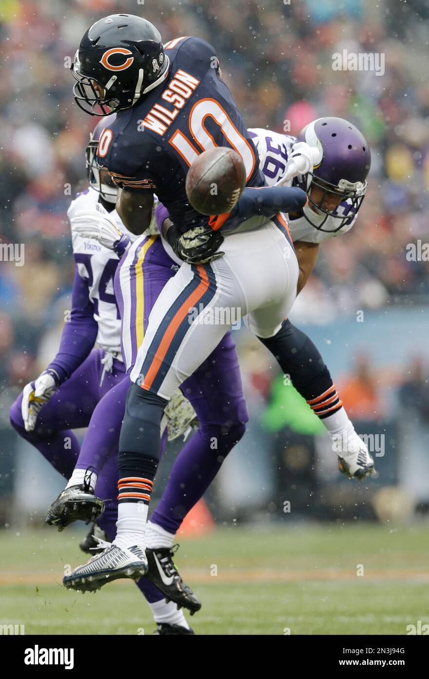 Minnesota Vikings safety Robert Blanton (36) breaks up a pass intended ...