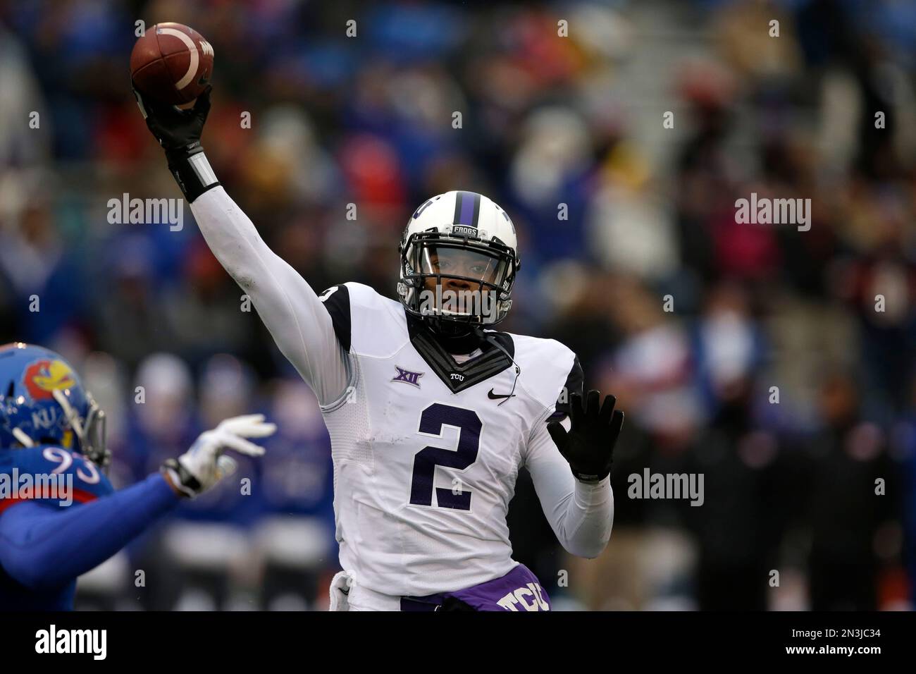 TCU quarterback Trevone Boykin (2) during the first half of an NCAA ...