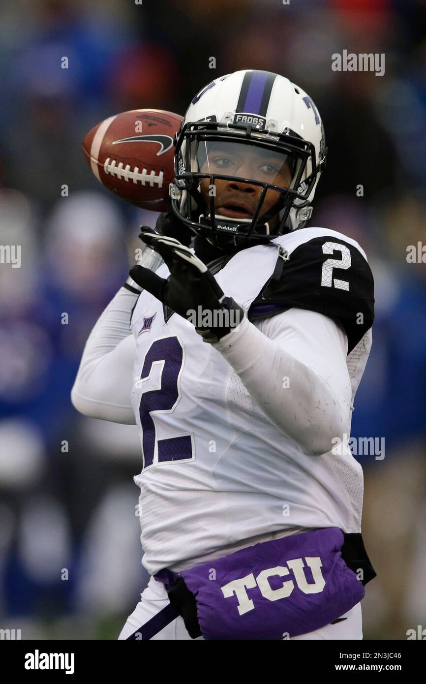 TCU quarterback Trevone Boykin (2) during the first half of an NCAA ...