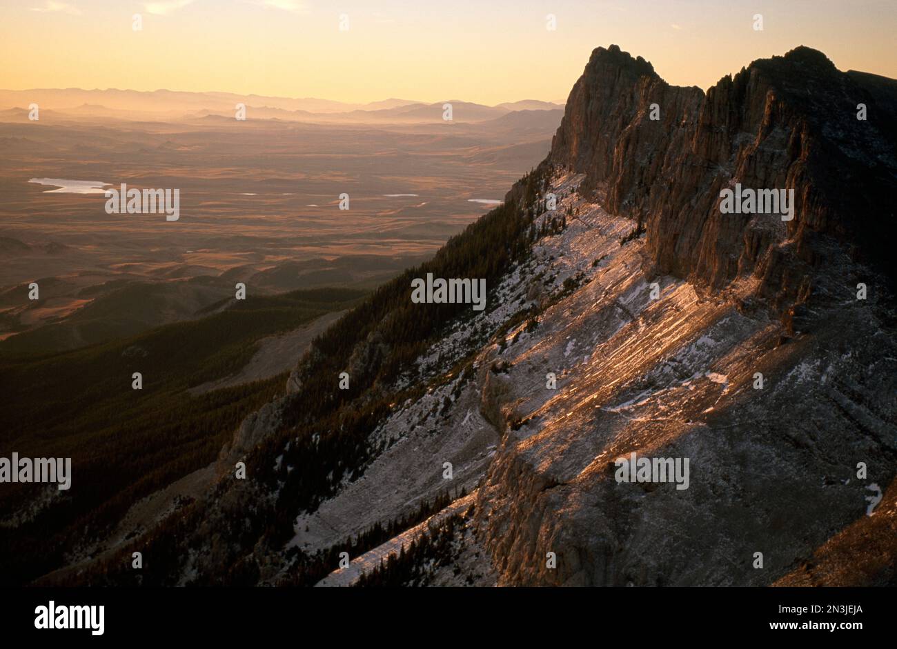 Front aerial sunset silhouette view hi-res stock photography and images ...